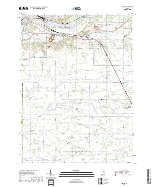 US Topo 7.5-minute map for Anoka IN – American Map Store