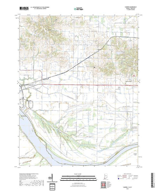 US Topo 7.5-minute map for Caborn INKY – American Map Store