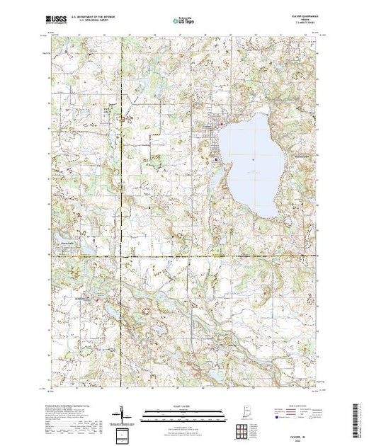 US Topo 7.5-minute map for Culver IN – American Map Store