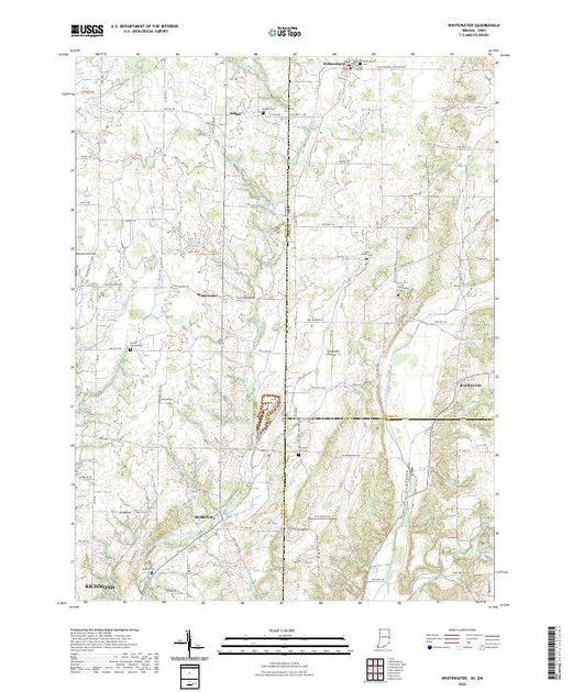US Topo 7.5-minute map for Whitewater INOH – American Map Store