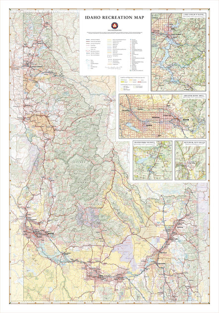 Idaho State Wall Maps – Tagged "Idaho: Wall Maps"– American Map Store