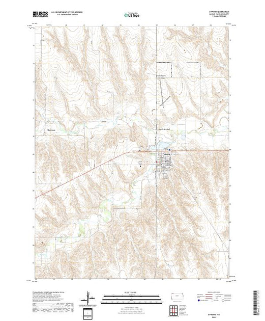 US Topo 7.5-minute map for Atwood KS – American Map Store
