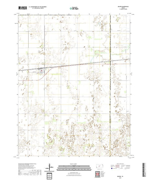 US Topo 7.5-minute map for Belpre KS – American Map Store