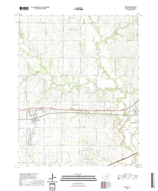 US Topo 7.5-minute map for Benton KS – American Map Store