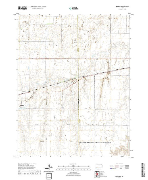 US Topo 7.5-minute map for Bucklin SE KS – American Map Store