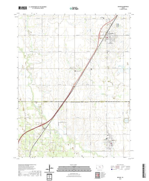 US Topo 7.5-minute map for Buhler KS – American Map Store
