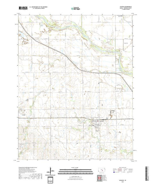 US Topo 7.5-minute map for Colwich KS – American Map Store