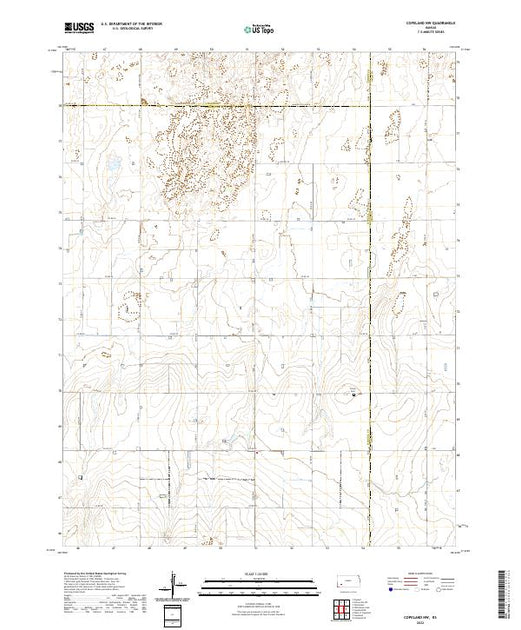 US Topo 7.5-minute map for Copeland NW KS – American Map Store