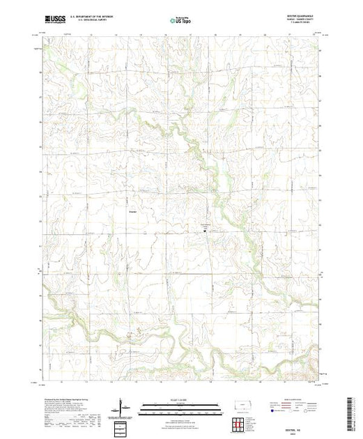 US Topo 7.5-minute map for Doster KS – American Map Store