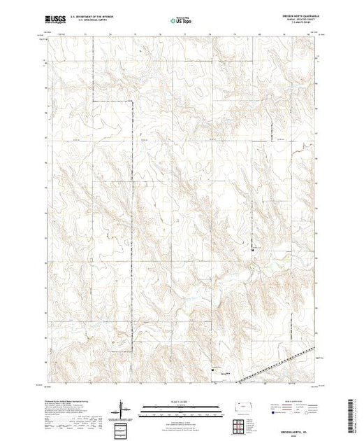 US Topo 7.5-minute map for Dresden North KS – American Map Store