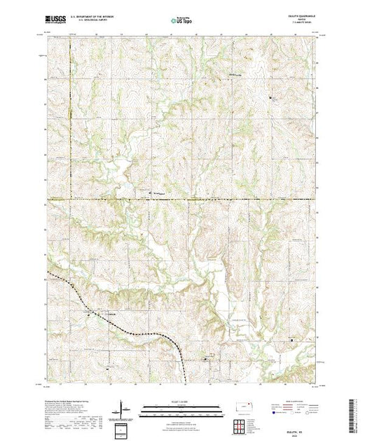 US Topo 7.5-minute map for Duluth KS – American Map Store