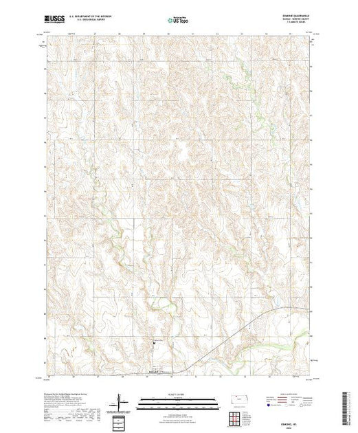US Topo 7.5-minute map for Edmond KS – American Map Store