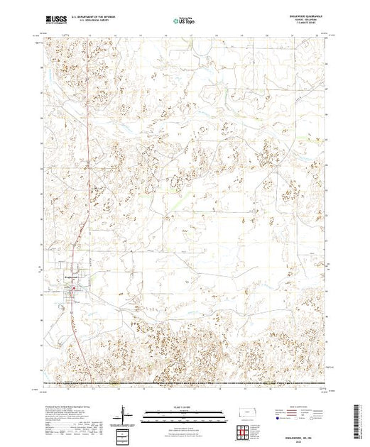 US Topo 7.5-minute map for Englewood KSOK – American Map Store