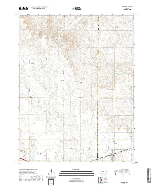 US Topo 7.5-minute map for Gorham KS – American Map Store
