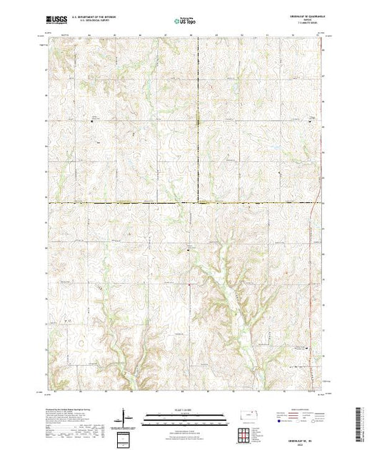 US Topo 7.5-minute map for Greenleaf SE KS – American Map Store