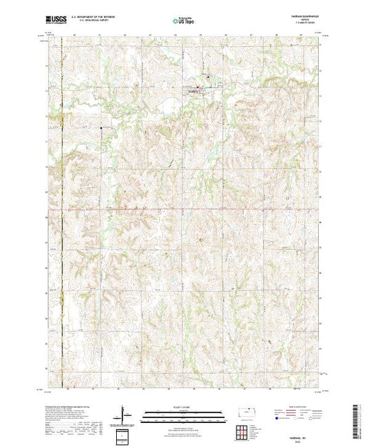 US Topo 7.5-minute map for Haddam KS – American Map Store