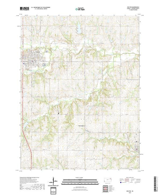 US Topo 7.5-minute map for Holton KS – American Map Store
