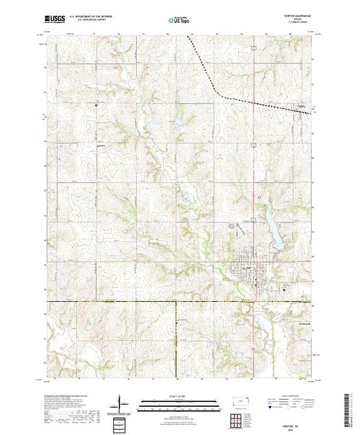 US Topo 7.5-minute map for Horton KS – American Map Store