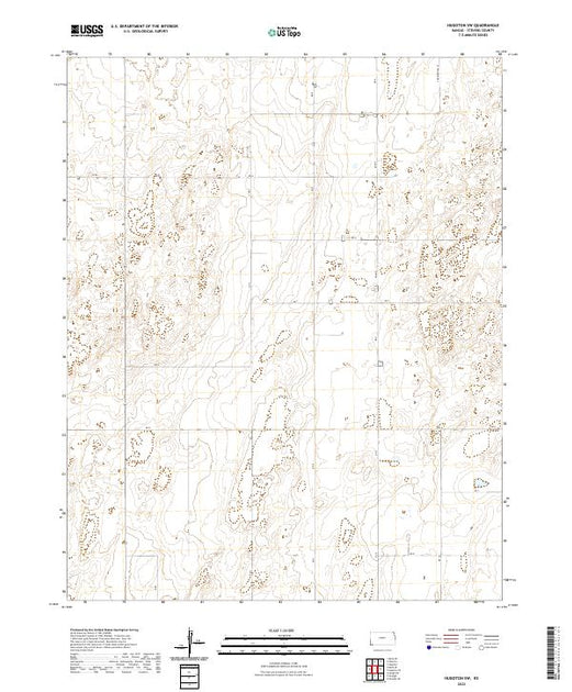 US Topo 7.5-minute map for Hugoton SW KS – American Map Store