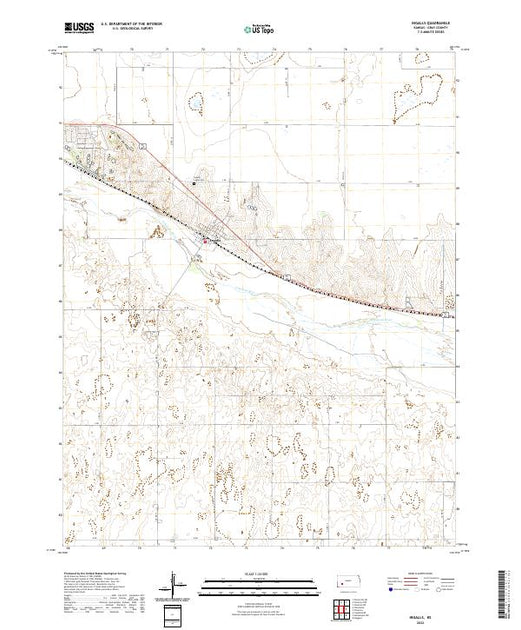 US Topo 7.5-minute map for Ingalls KS – American Map Store