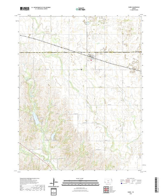 US Topo 7.5-minute map for Isabel KS – American Map Store