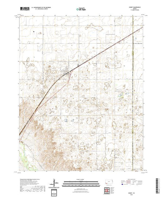 US Topo 7.5-minute map for Kismet KS – American Map Store