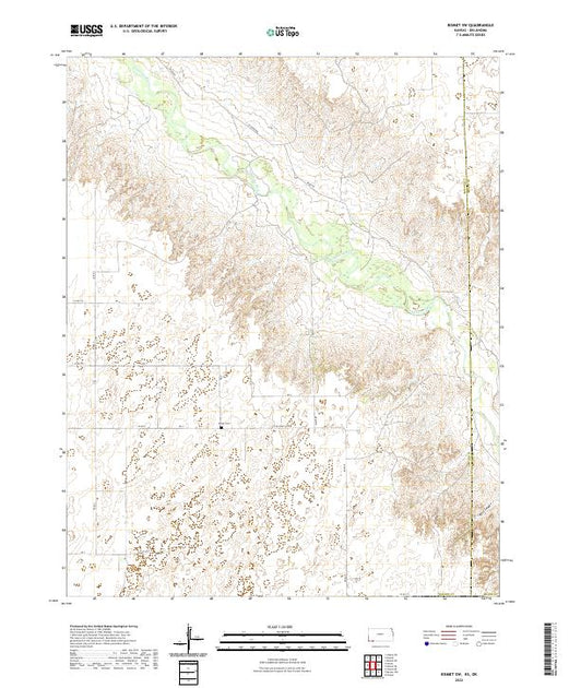 US Topo 7.5-minute map for Kismet SW KSOK – American Map Store