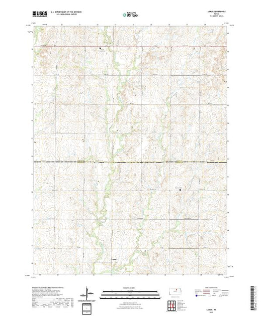 US Topo 7.5-minute map for Lamar KS – American Map Store