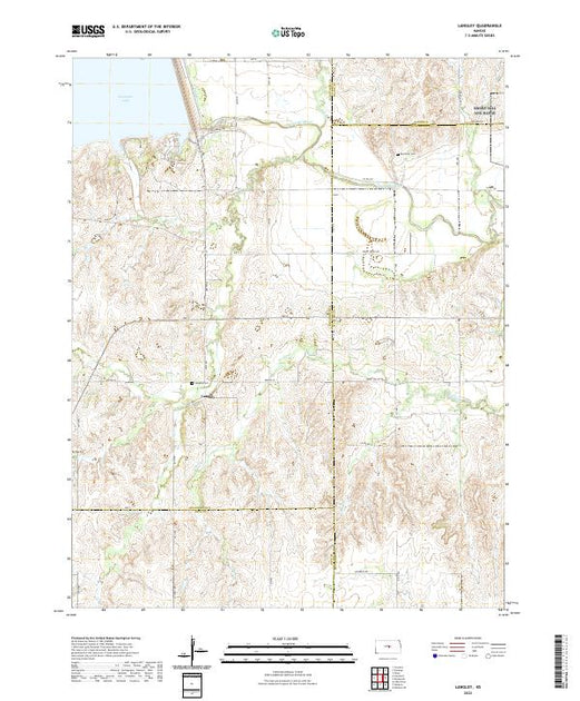 US Topo 7.5-minute map for Langley KS – American Map Store