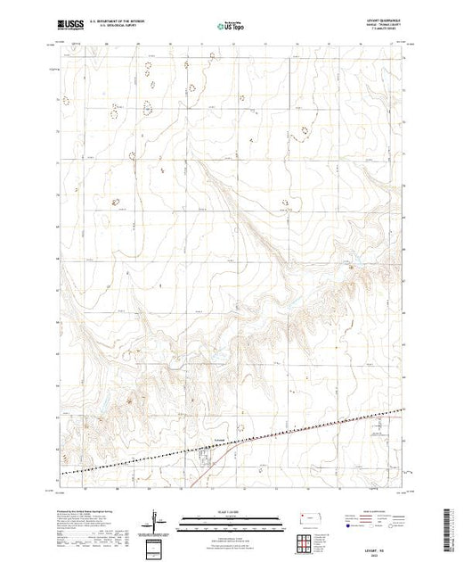 US Topo 7.5-minute map for Levant KS – American Map Store