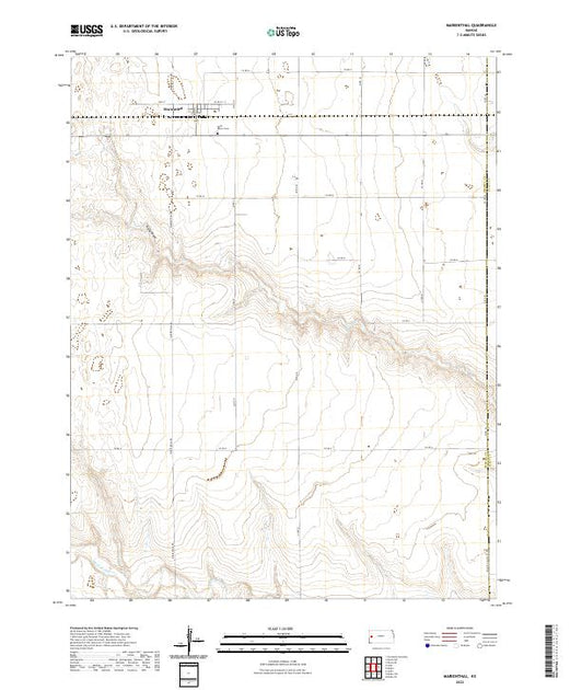 US Topo 7.5-minute map for Marienthal KS – American Map Store