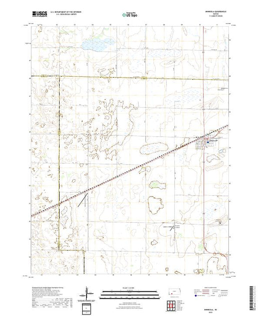 US Topo 7.5-minute map for Minneola KS – American Map Store