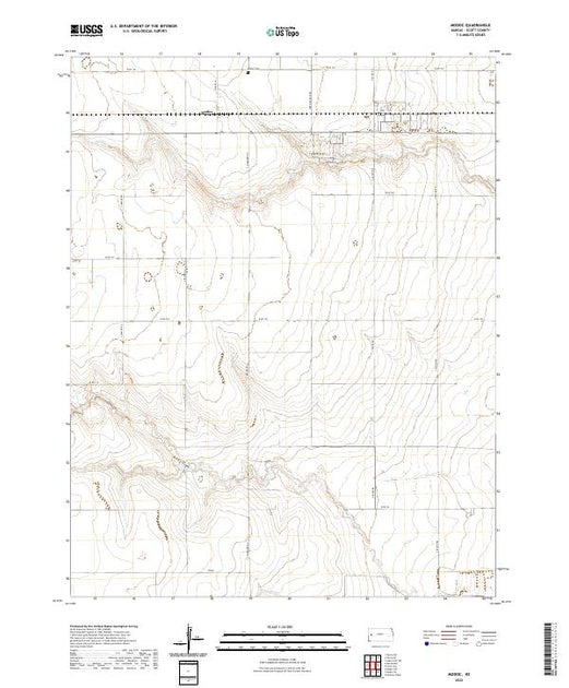 US Topo 7.5-minute map for Modoc KS – American Map Store