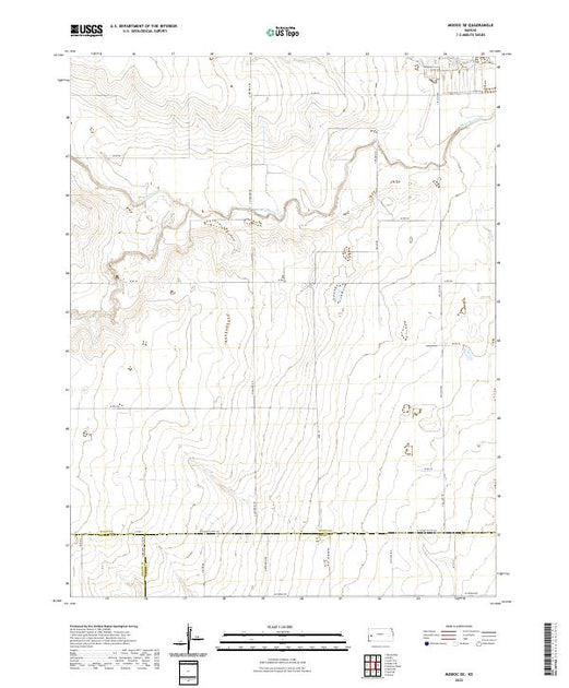 US Topo 7.5-minute map for Modoc SE KS – American Map Store