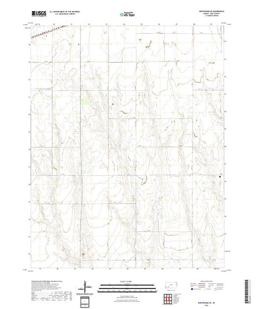 US Topo 7.5-minute map for Montezuma SE KS – American Map Store
