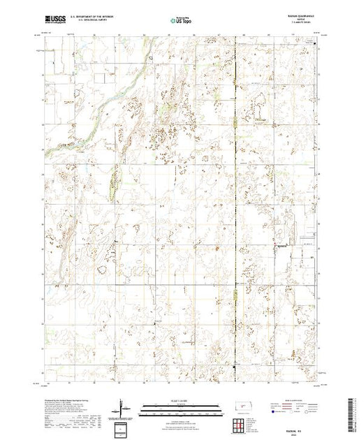 US Topo 7.5-minute map for Radium KS – American Map Store