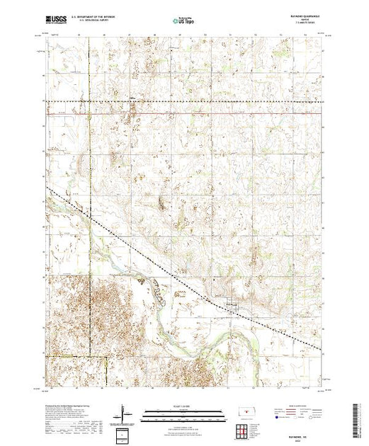 US Topo 7.5-minute map for Raymond KS – American Map Store