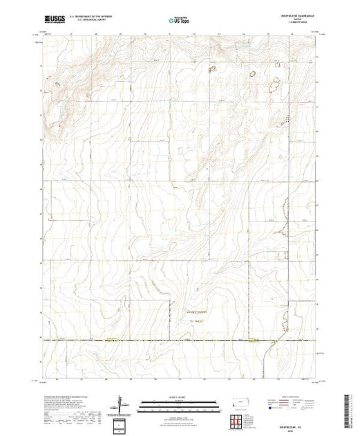 US Topo 7.5-minute map for Richfield NE KS – American Map Store