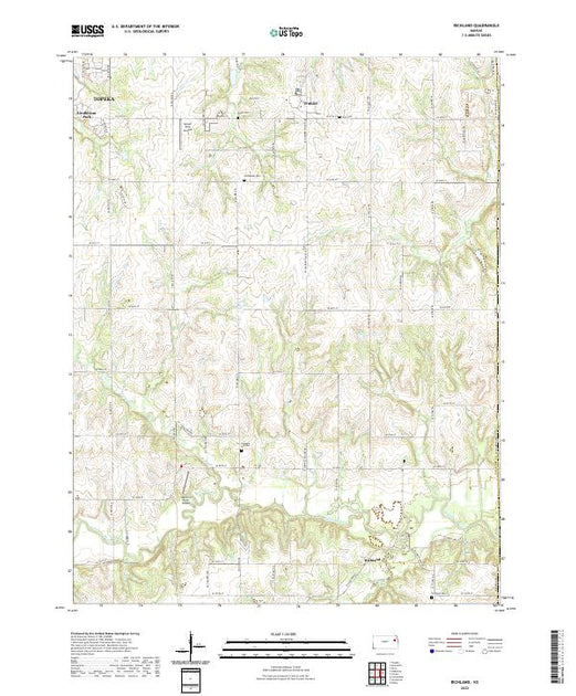US Topo 7.5-minute map for Richland KS – American Map Store