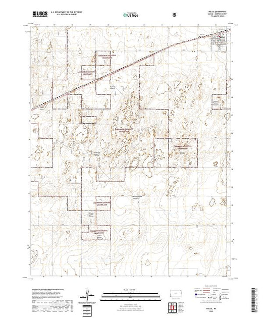 US Topo 7.5-minute map for Rolla KS – American Map Store