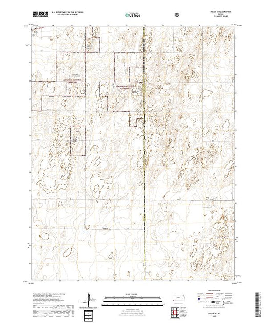 US Topo 7.5-minute map for Rolla SE KS – American Map Store