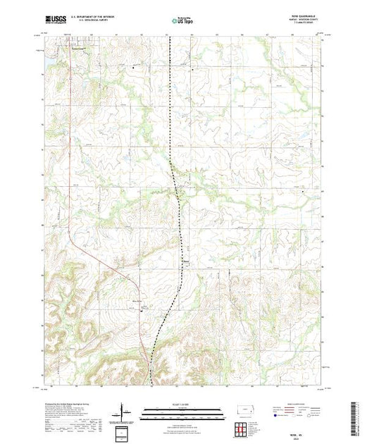 US Topo 7.5-minute map for Rose KS – American Map Store