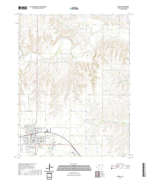US Topo 7.5-minute map for Russell KS – American Map Store