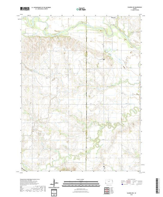 US Topo 7.5-minute map for Scandia NW KS – American Map Store