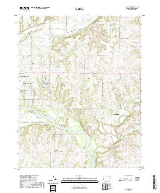 US Topo 7.5-minute map for Silverdale KS – American Map Store