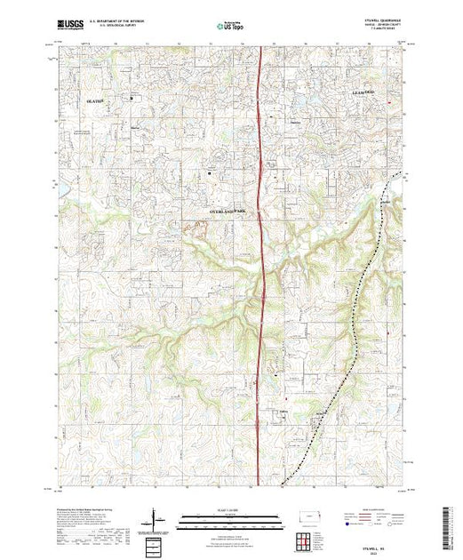 US Topo 7.5-minute map for Stilwell KS – American Map Store