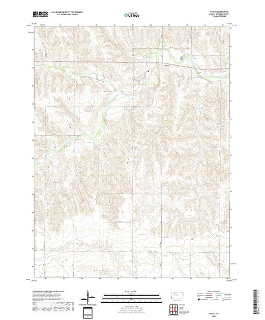US Topo 7.5-minute map for Tasco KS – American Map Store