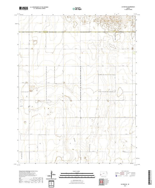 US Topo 7.5-minute map for Ulysses NE KS – American Map Store