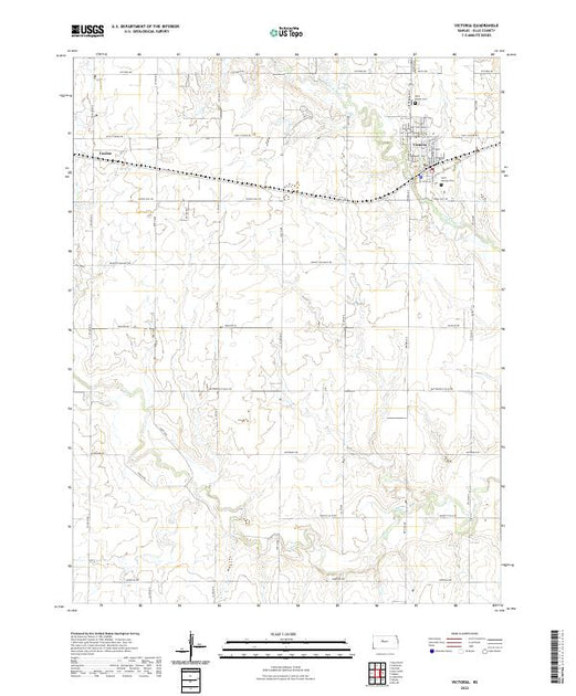 US Topo 7.5-minute map for Victoria KS – American Map Store