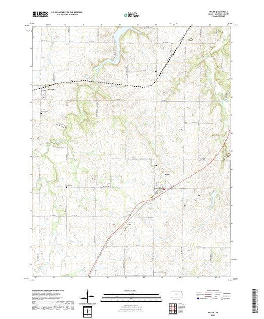 US Topo 7.5-minute map for Welda KS – American Map Store